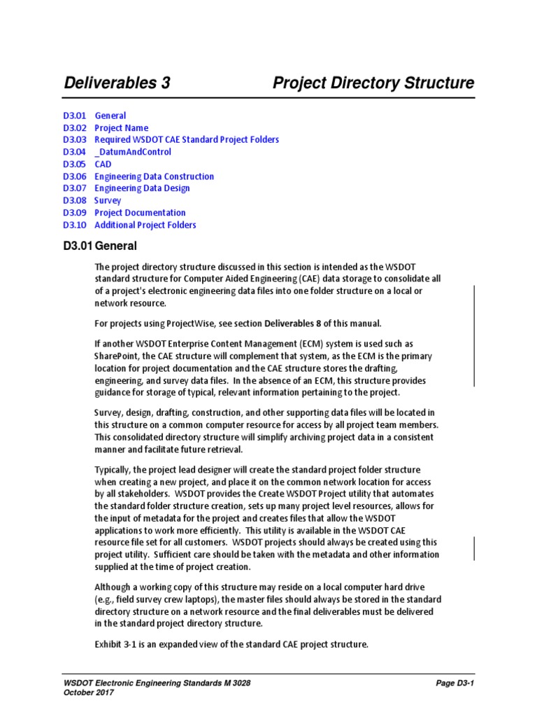 Deliverables 3 Project Directory Structure: D3.01 General | PDF | Computer File | Directory ...