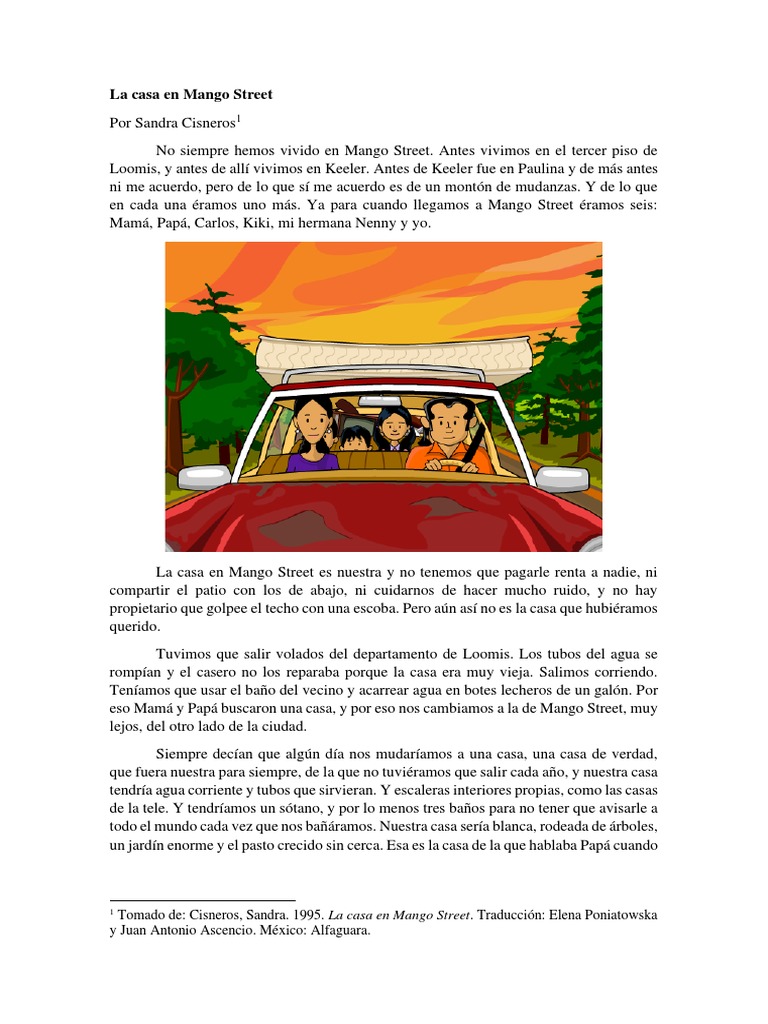 La Casa en Mango Street | PDF | Novela negra, policíaca y suspenso | Poesía