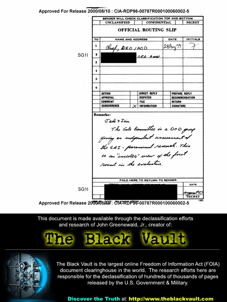 CIA Document Release Notice | PDF