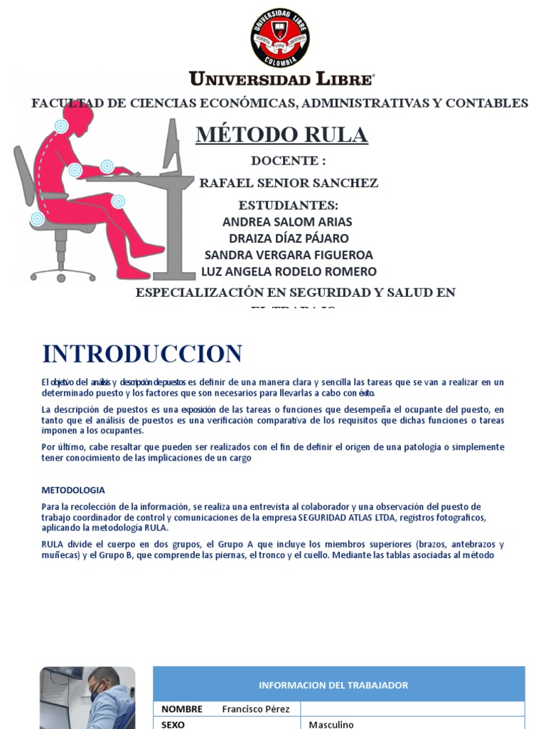 Metodo Rula Ergonomia | PDF