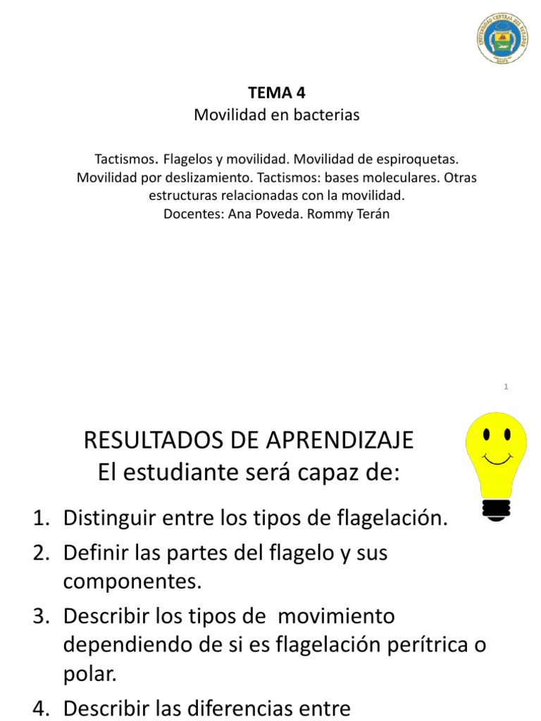 Movilidad Bacteriana | PDF | Las bacterias | Quimiotaxis