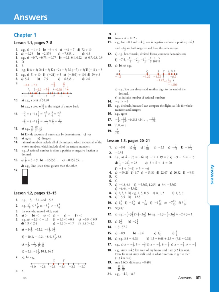 Math 9 Textbook Answers | PDF | Numbers | Decimal