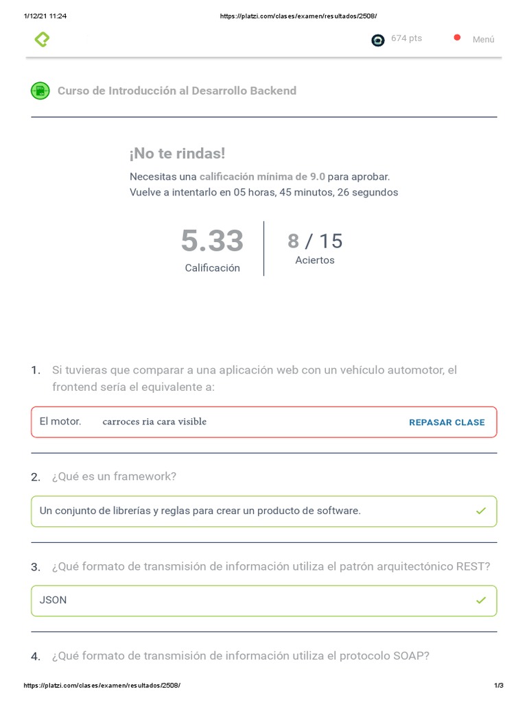 ¡No Te Rindas!: Curso de Introducción Al Desarrollo Backend | PDF | Json | Protocolo de ...