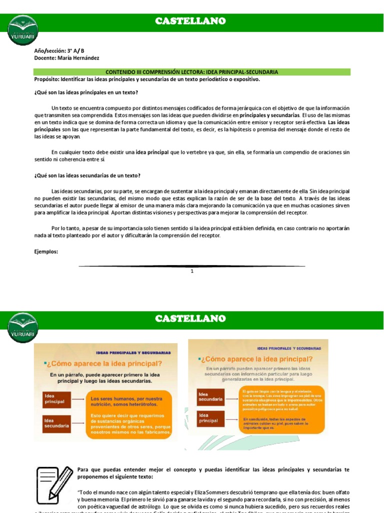Comprensión Lectora en 3° Primaria | PDF | Comunicación | Comprensión ...