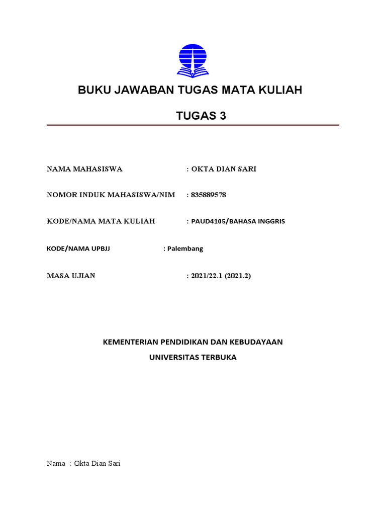 Okta Dian Sari Tugas 3 Bahasa Inggris TMK | PDF