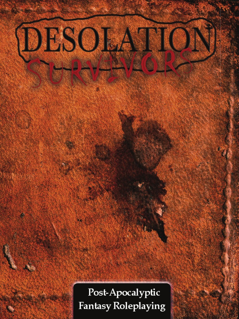 Survivors Print | PDF | Apocalyptic And Post Apocalyptic Fiction | Role ...