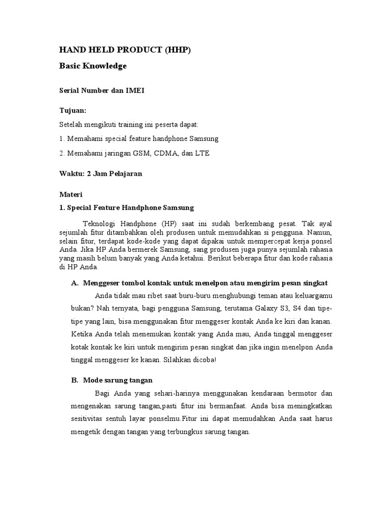 Jobsheet - Hand Held Product (Muhamad Agil Ariyanto) | PDF