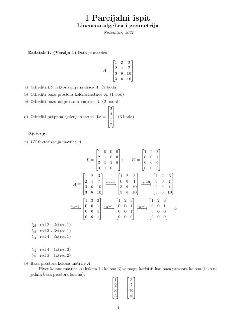 I Parcijalni Ispit 291121 | PDF