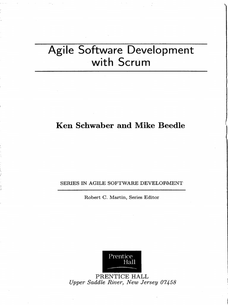 Ken Schwaber - Mike Beedle - Agile Software Development With Scrum (2001, Prentice Hall ...