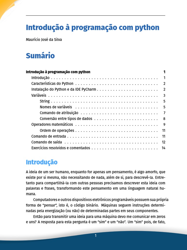 Introducao A Programacao Python | PDF | Linguagem de programação ...