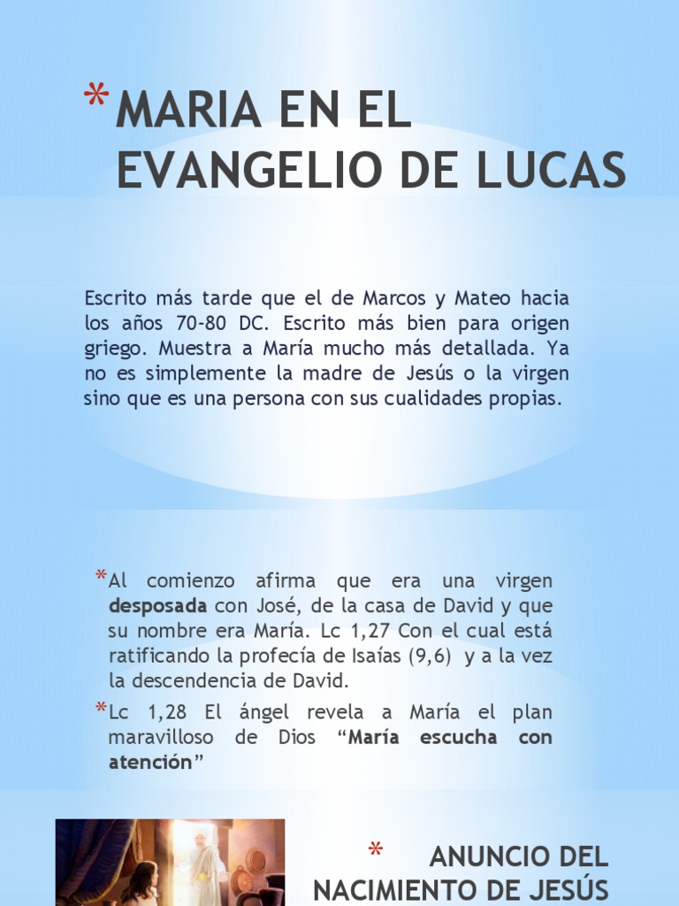 María en Lucas: Madre, creyente y discípula | PDF | María, madre de ...