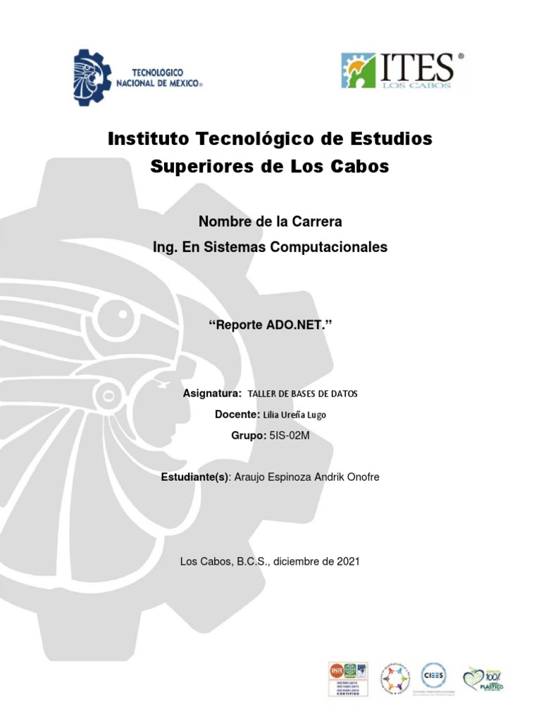 6.2 Reporte | PDF | Active X Data Objects | Servidor SQL de Microsoft