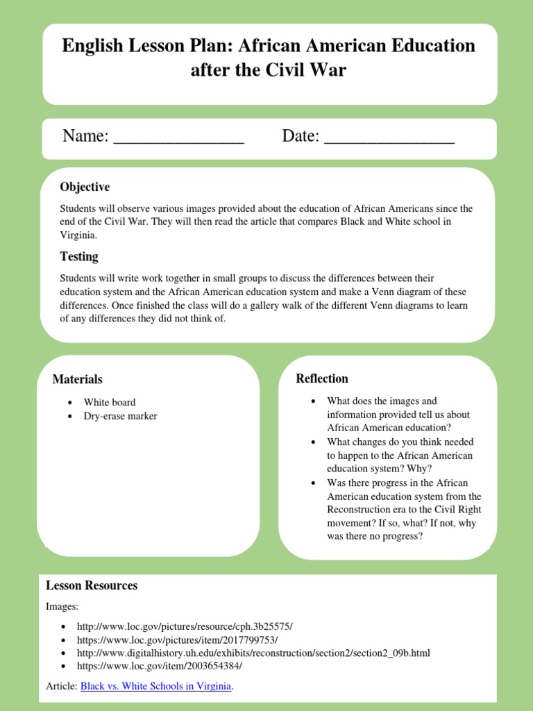 Lesson Plan 1 | PDF