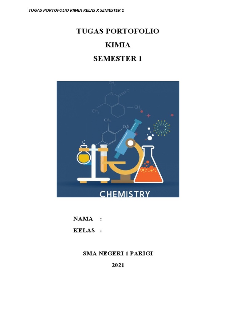 Tugas Portofolio Kimia X 1 | PDF