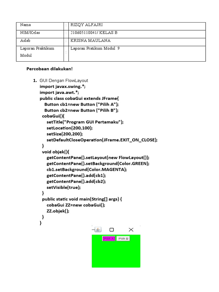 Laprak Modul 9 | PDF | Computer Science | Object Oriented Programming