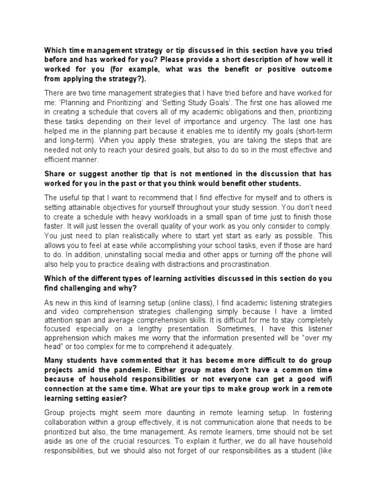 Remote Control | PDF | Goal | Learning