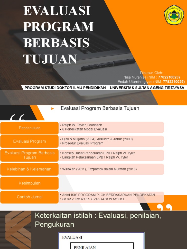 Model Evaluasi Program Berbasis Tujuan | PDF