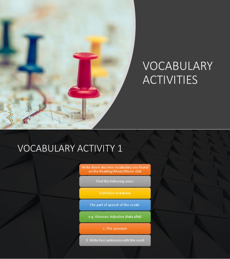 Vocabulary Activities | PDF