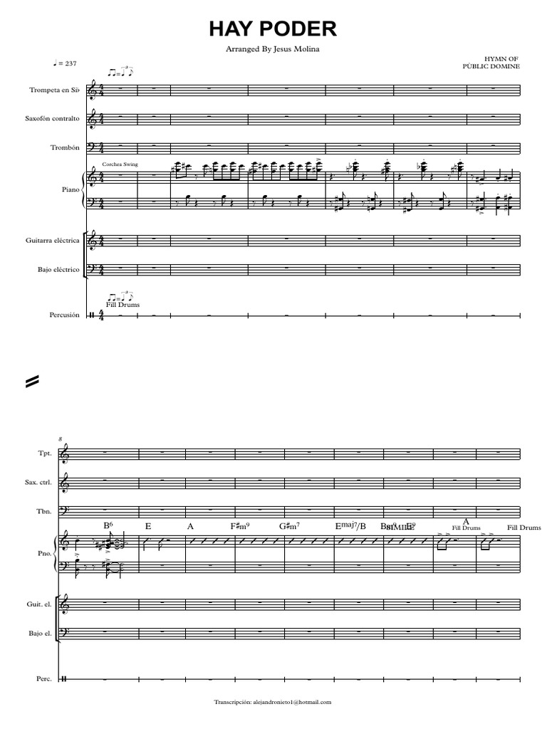 Hay Poder - Lead Chart Piano | PDF