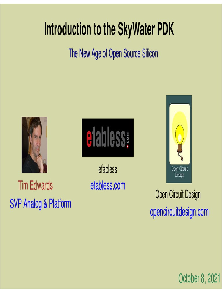 Introduction to SkyWater 130nm PDK | PDF | Spice | Bipolar Junction ...