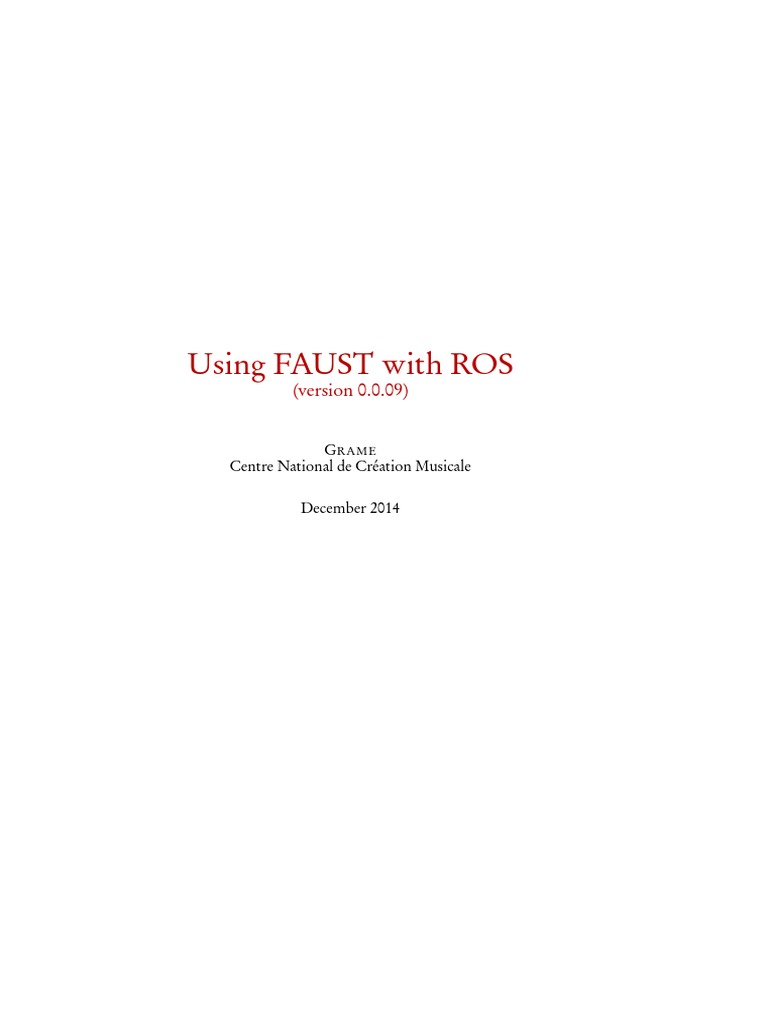 Using Faust With Ros | PDF | Computing | Computer Science