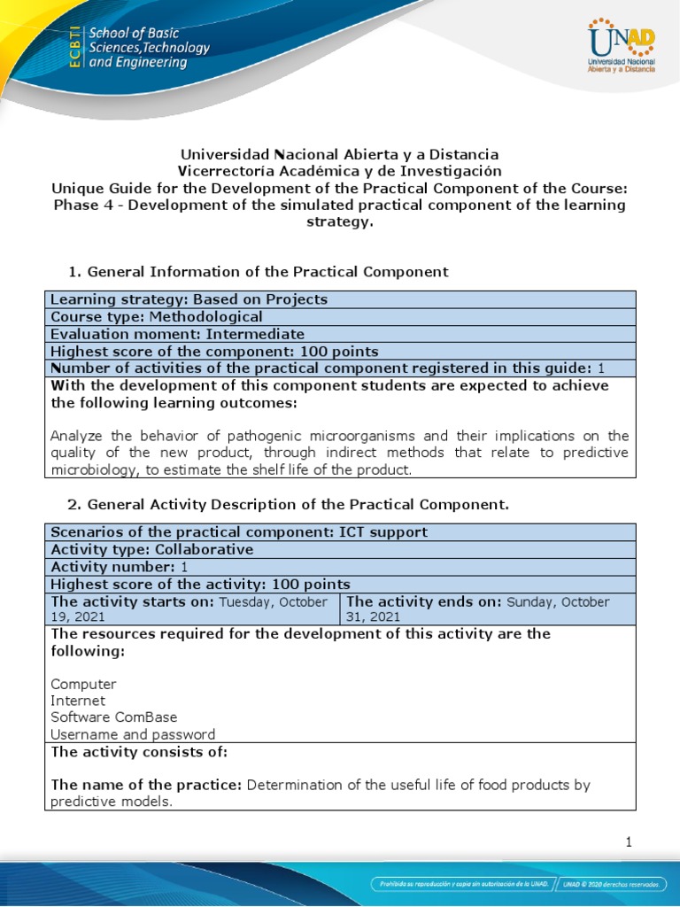 Guide For The Development of The Practical Component - Unit 2 - Phase 4 - Development of The ...