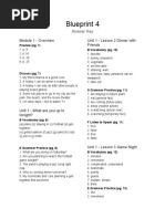 Blueprint - 4 - Workbook - Answer - Key 17 | PDF | Vocabulary | Reading ...