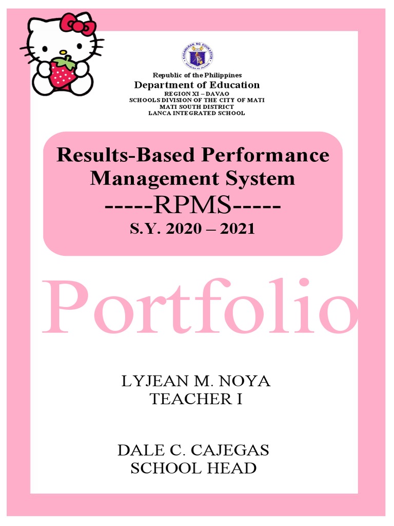 Results-Based Performance Management System: - RPMS | PDF