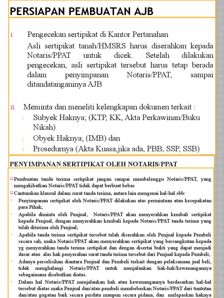 Pembuatan Ajb Materi Kuliah | PDF