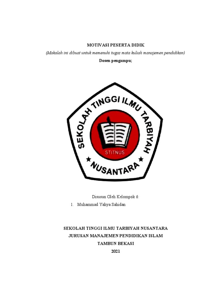 Motivasi Peserta Didik'K-1 | PDF