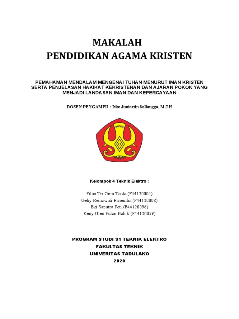 Makalah Agama Kristen | PDF