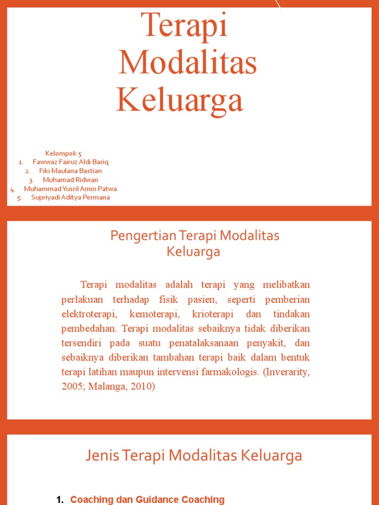 Terapi Modalitas Keluarga (Kel 6) | PDF | Pengembangan Diri