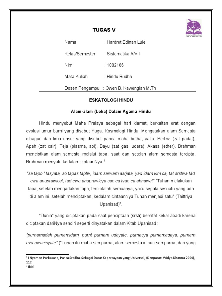 Tugas V Hindu | PDF
