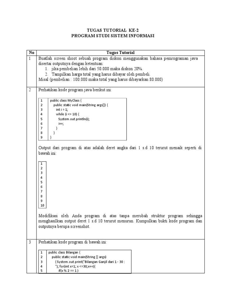 Tugas2 - Pemrograman Dekstop | PDF