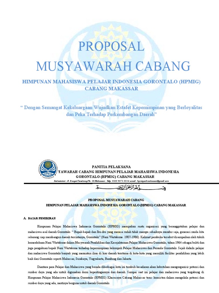 Proposal Muscab | PDF