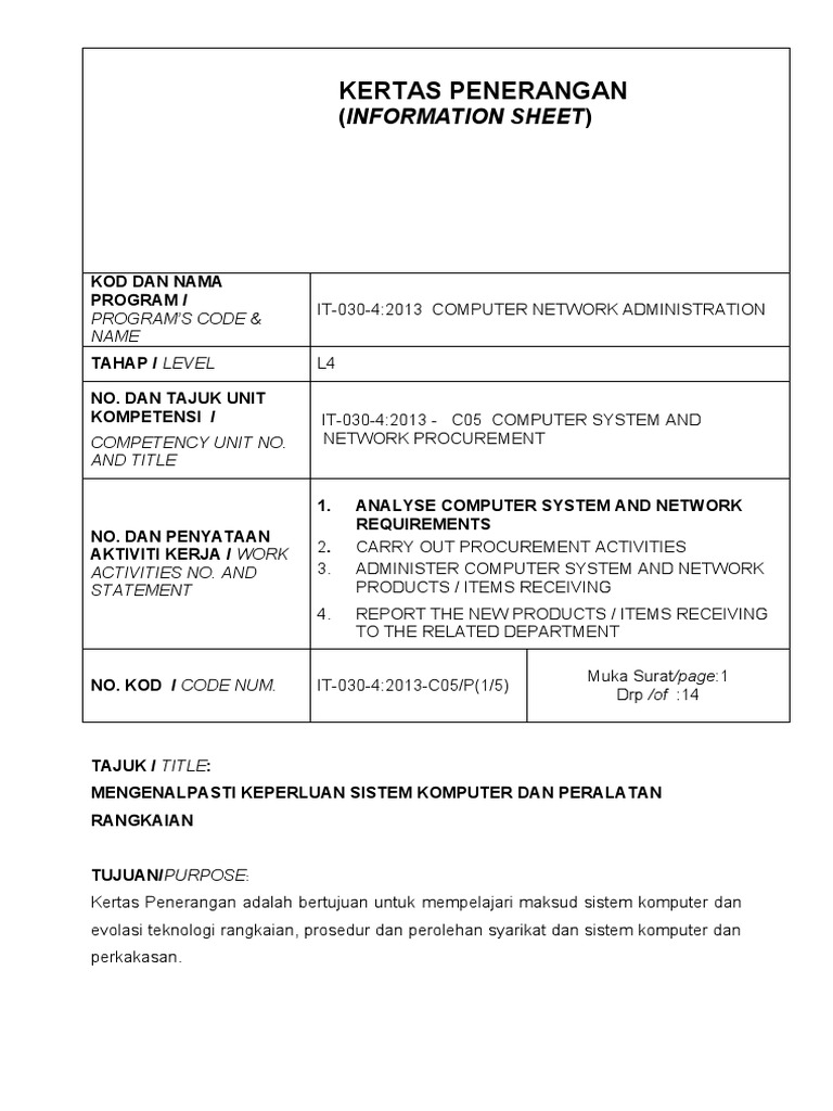 C05 - Kertas Penerangan 1 | PDF