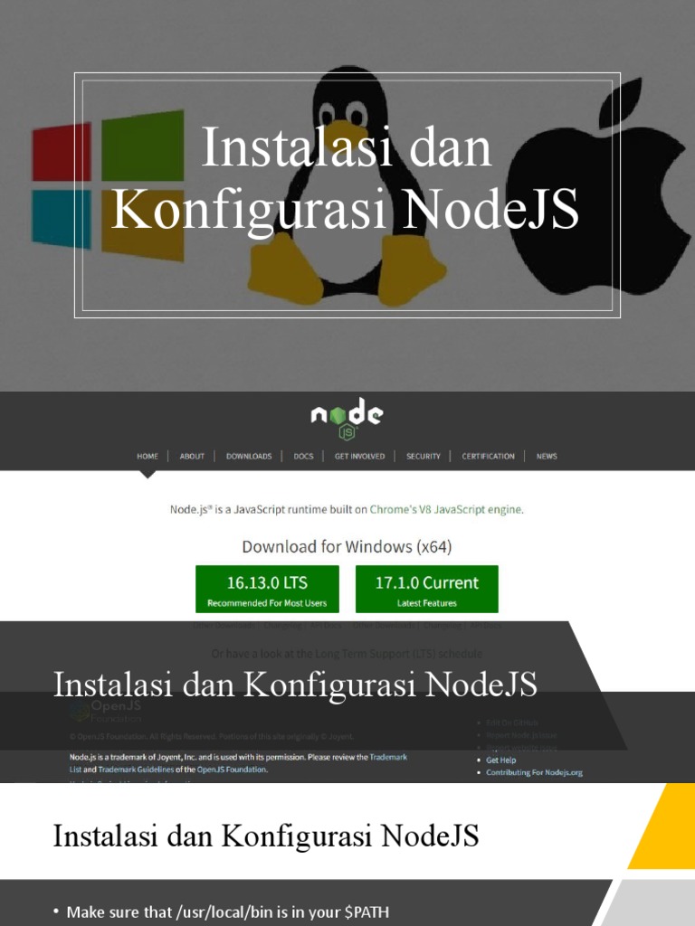 Instalasi Dan Konfigurasi NodeJS Beserta REPL | PDF | Technology ...