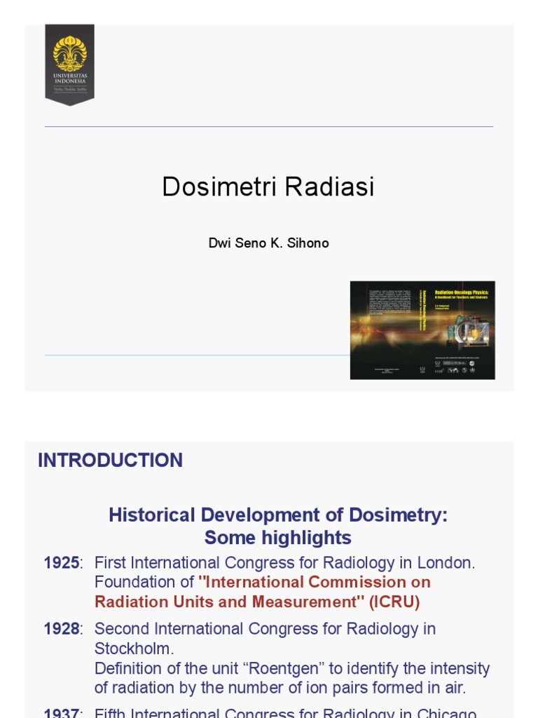 Dosimetri Radiasi | PDF | Dosimetry | Accuracy And Precision