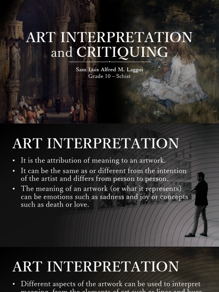 Art Interpretation and Art Critiquing | PDF | The Arts | Cognition