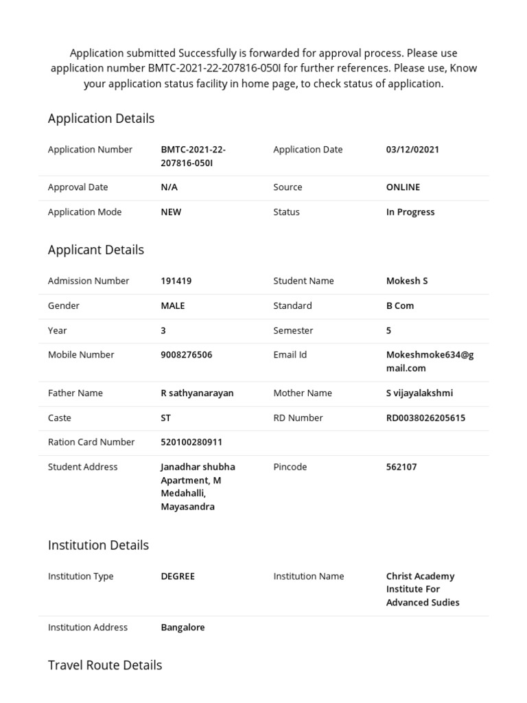 BMTC 2022 (2nd One) | PDF