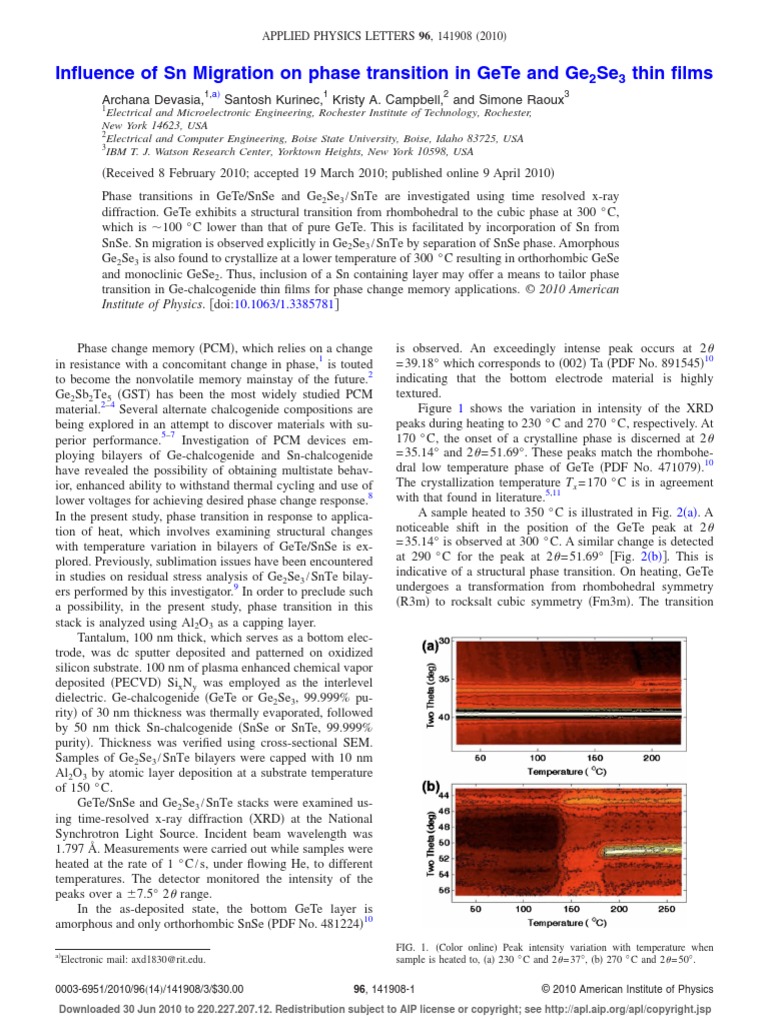 Devasia Et Al. - 2010 - Influence of SN Migration On Phase Transition ...
