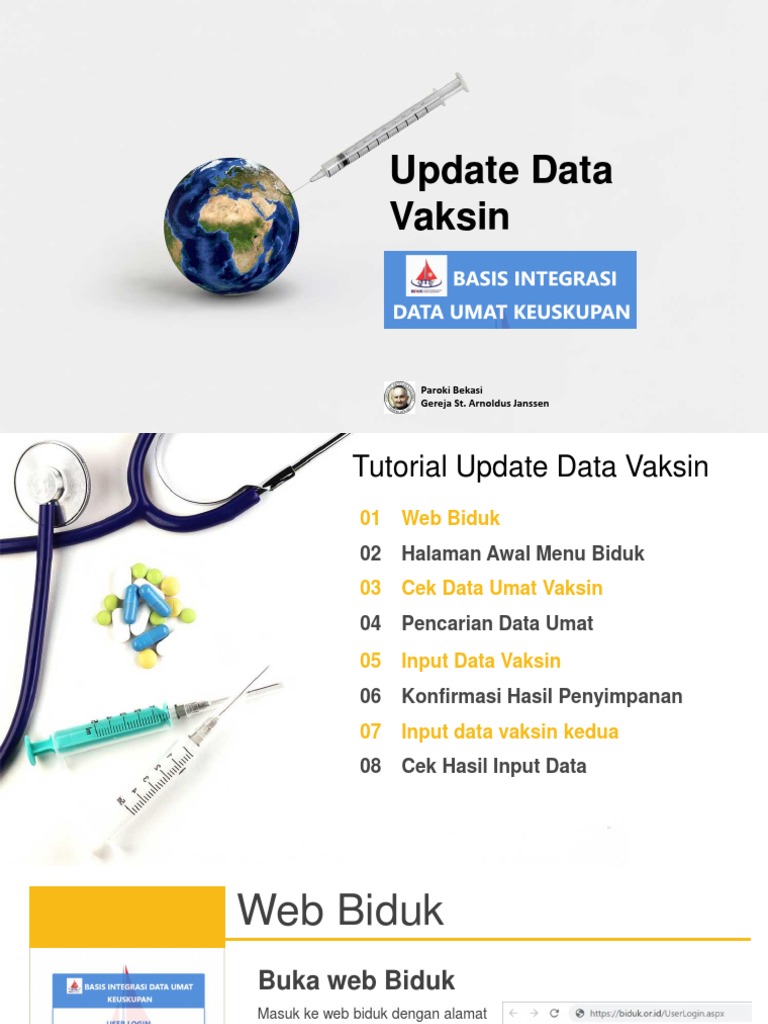 Tutorial Input Data Vaksin | PDF