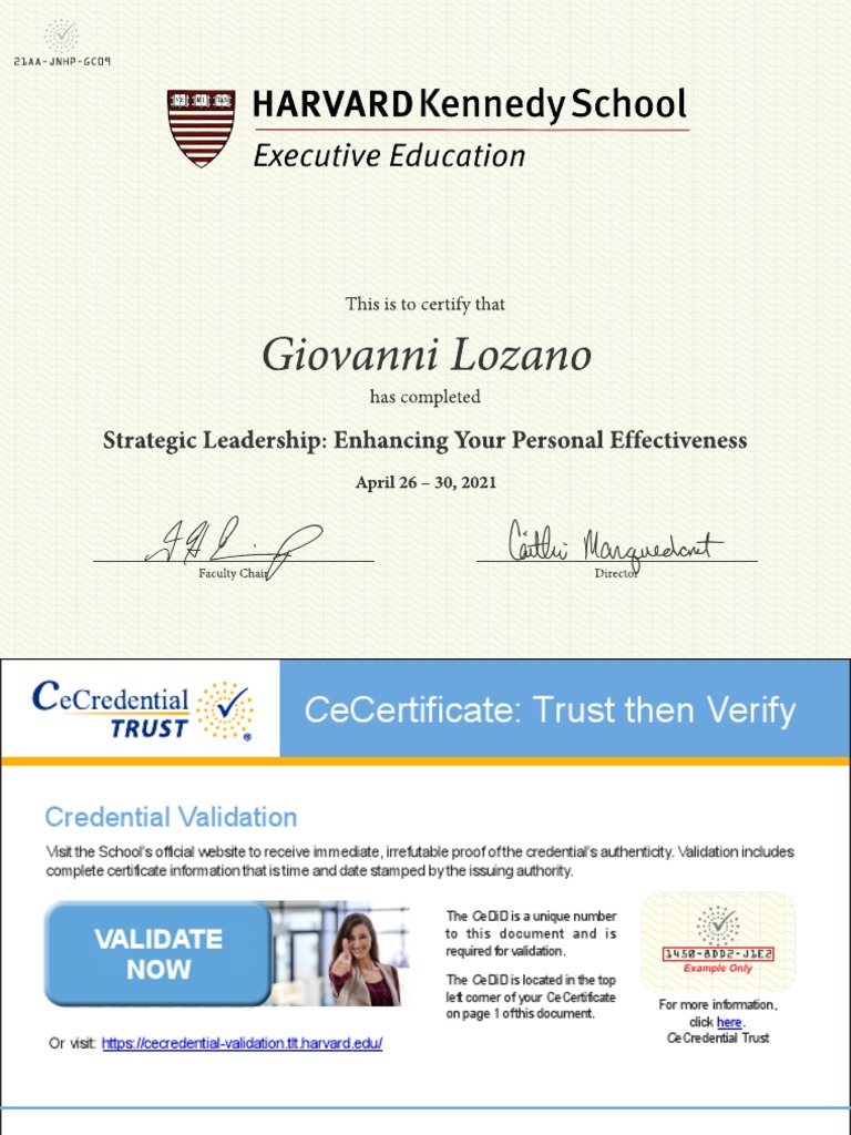 Harvard Certificate 1632244937 | PDF | Authentication | Secure ...