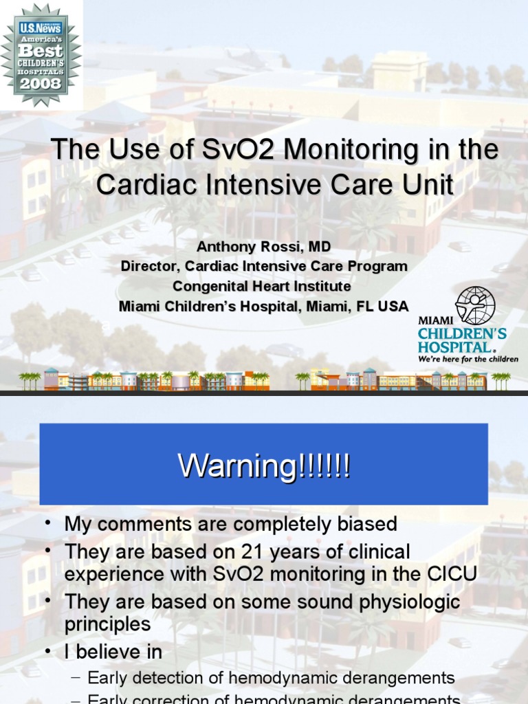SvO2 Monitoring After CHS