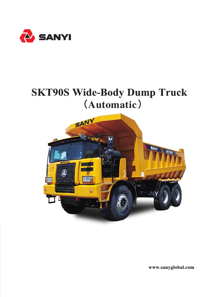 SANY SKT90S Wide-Body Dump Truck Specs | PDF | Truck | Axle