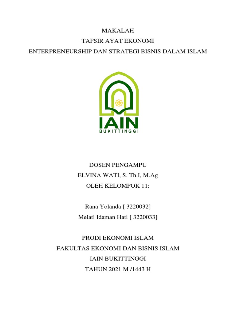 Makalah Tafsir Kel. 11 | PDF