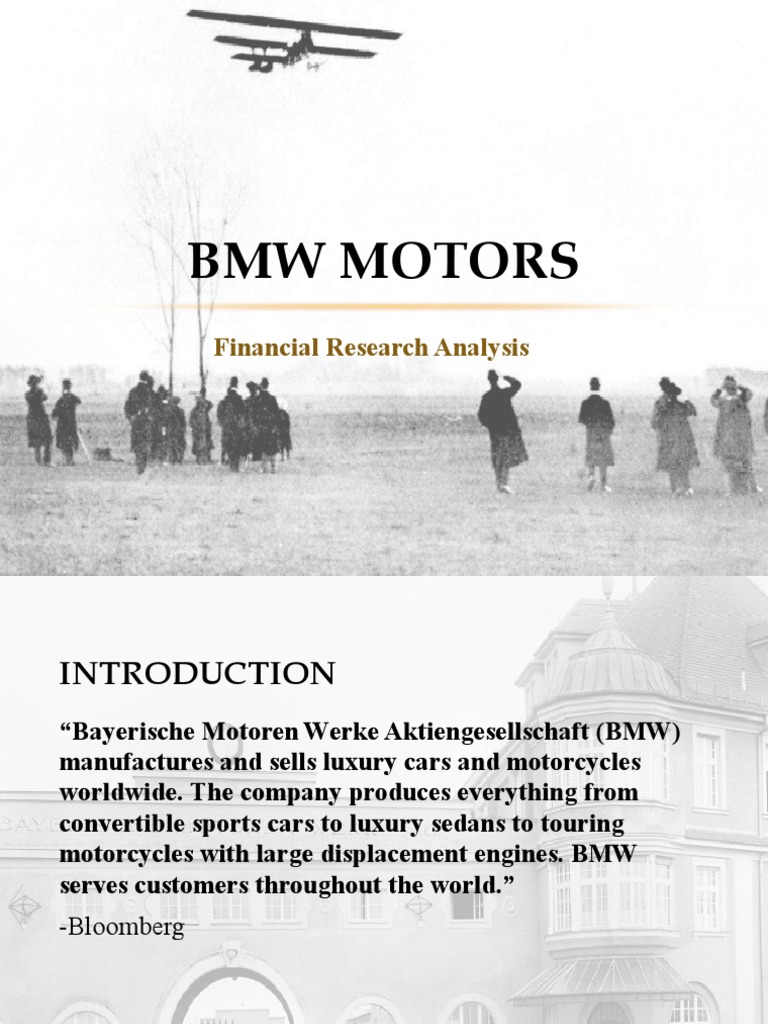 BMW Motors: Financial Research Analysis | PDF | Bmw | Car