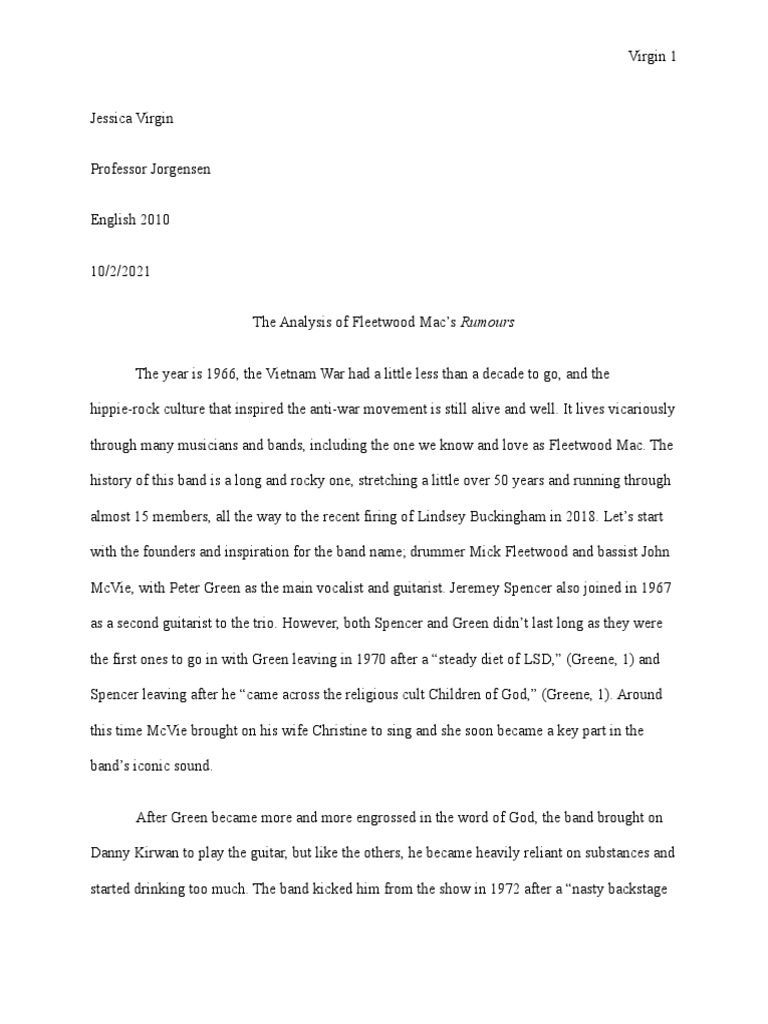 Project 1 - The Rhetoric of Music | PDF