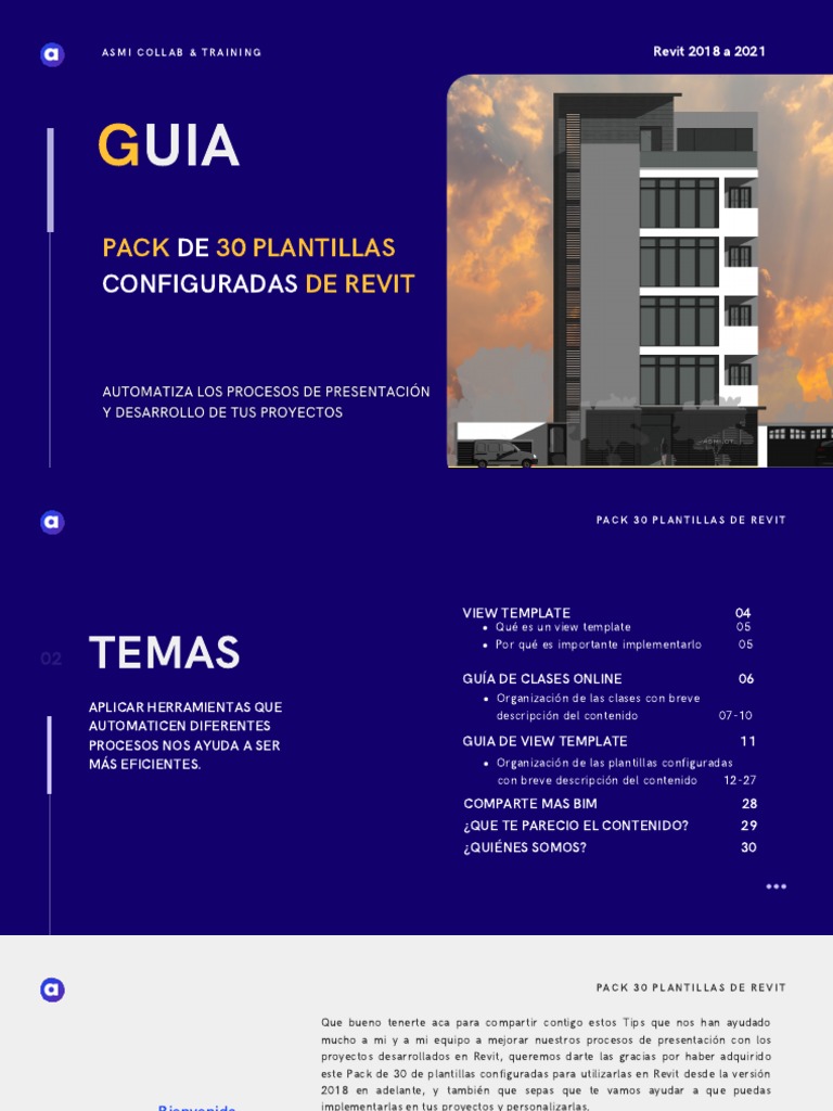 Guía de Pack de 30 Plantillas de Revit | PDF | Autodesk Revit