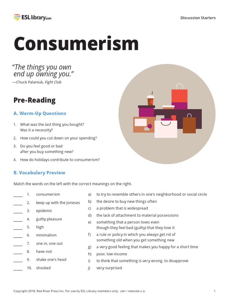 72 Consumerism US Student | PDF | Consumerism